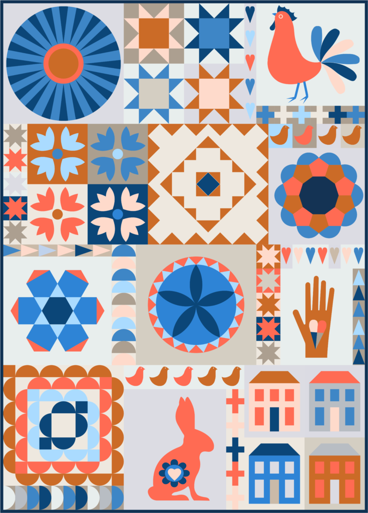Folk Dance Quilt Pattern PDF - The Threadhouse