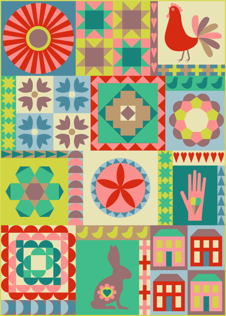 Folk Dance Quilt Pattern PDF - The Threadhouse